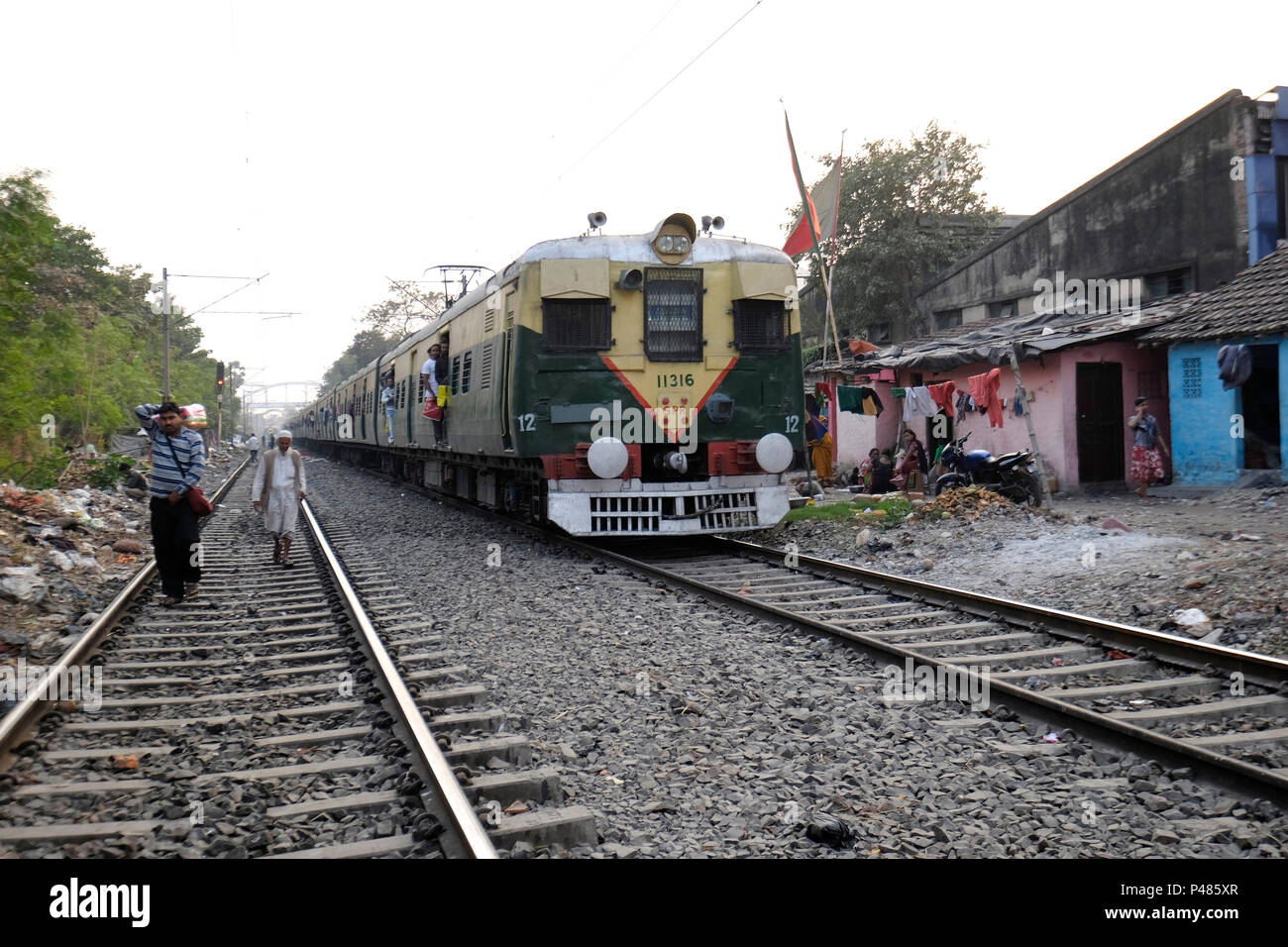 India, Kolkata, railway Stock Photo - Alamy