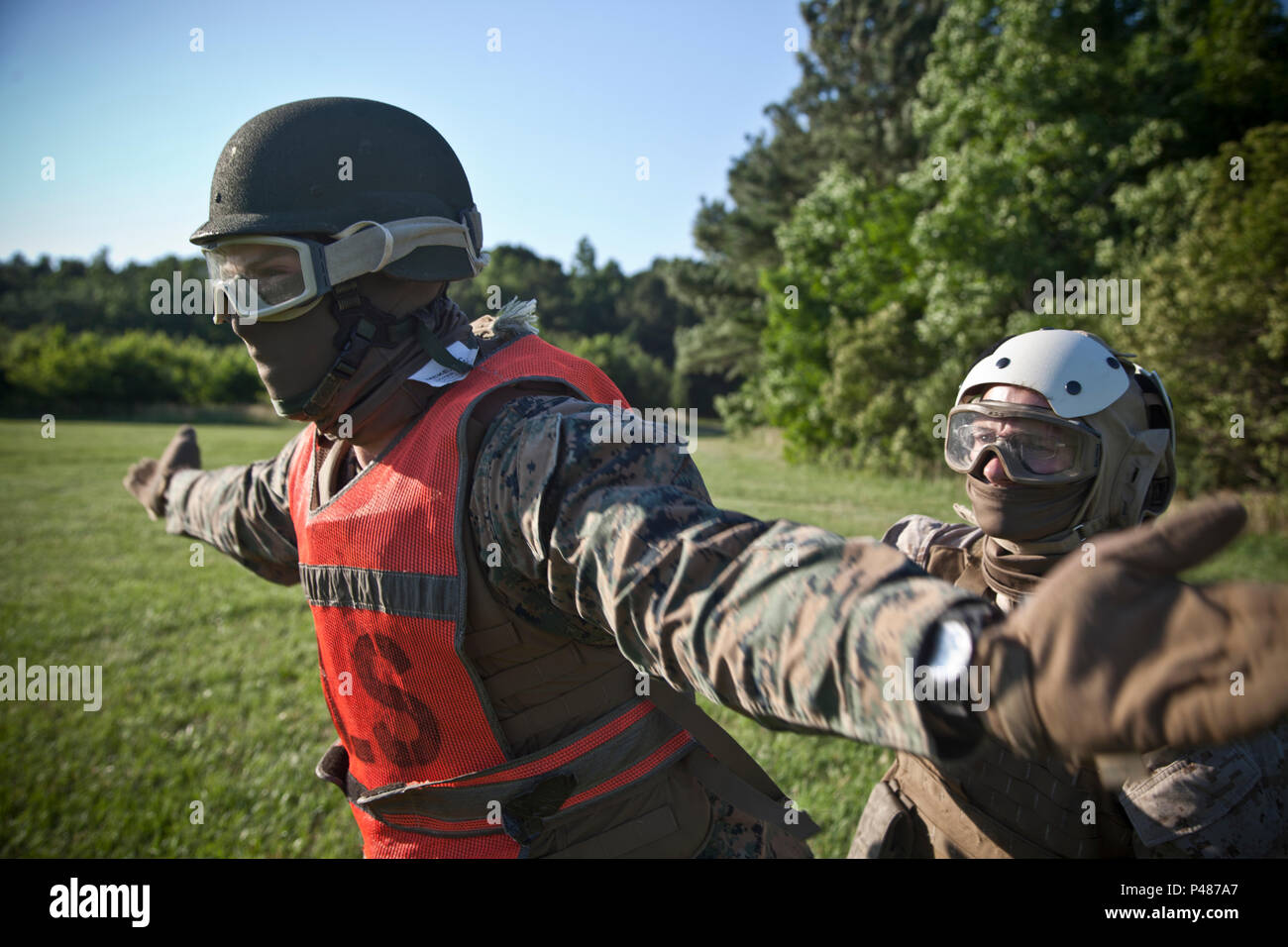 A U.S. Marine assigned to Logistics Operations School (LOS), Marine ...