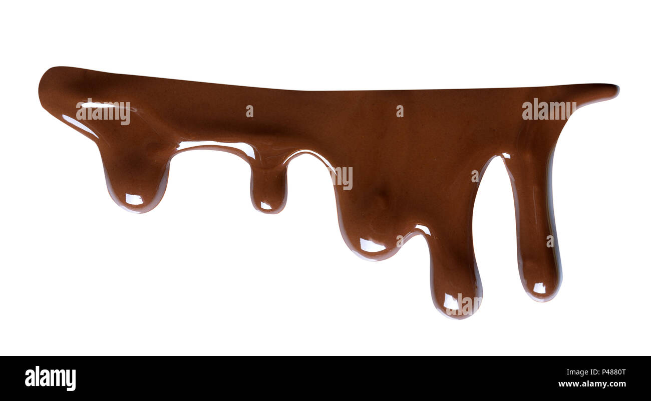 Melting chocolate drips Stock Photo - Alamy