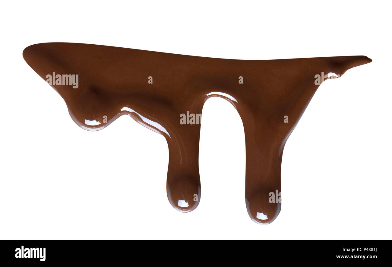 Melting chocolate drips Stock Photo - Alamy