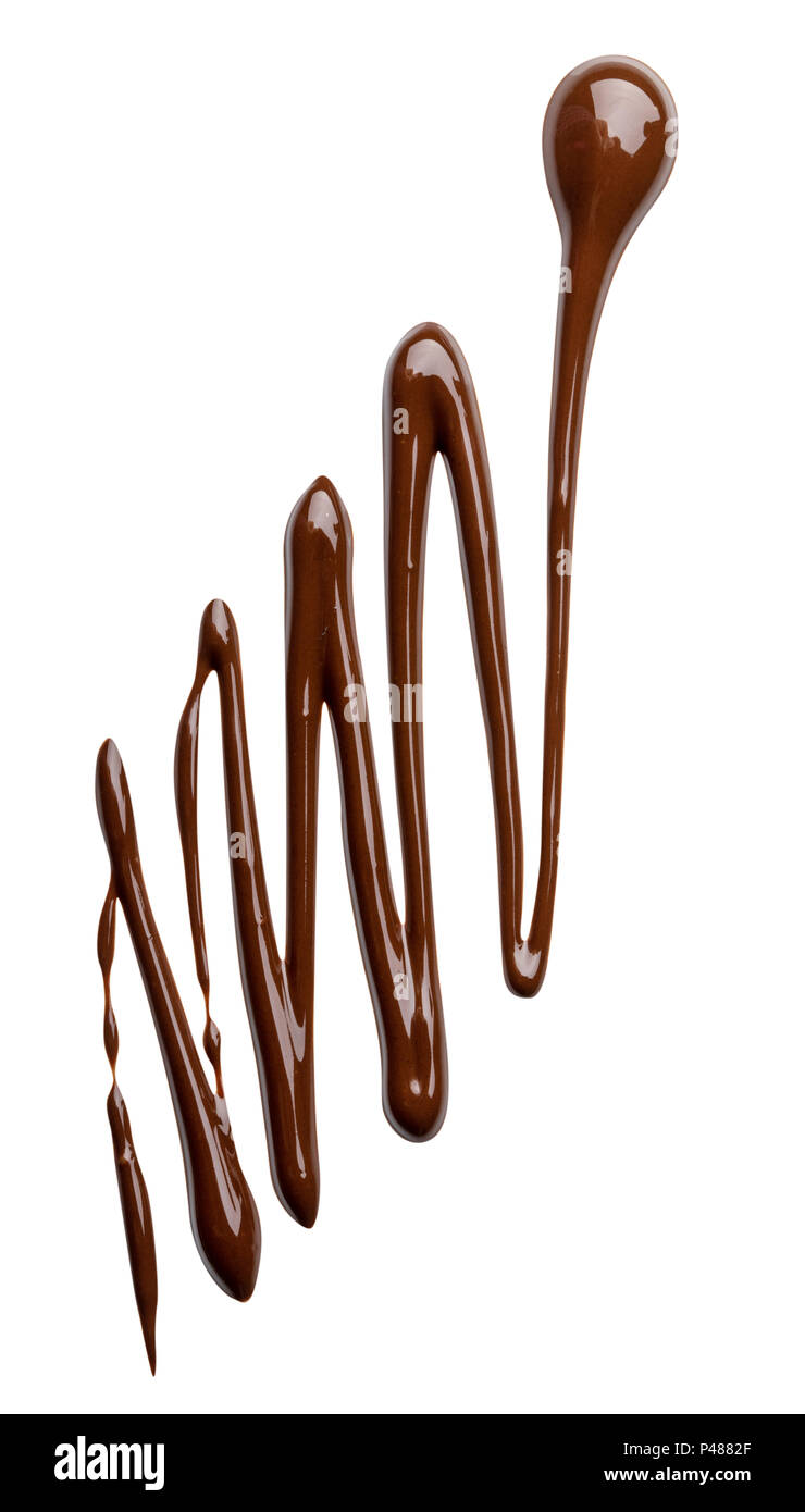 Melting chocolate drips Stock Photo - Alamy