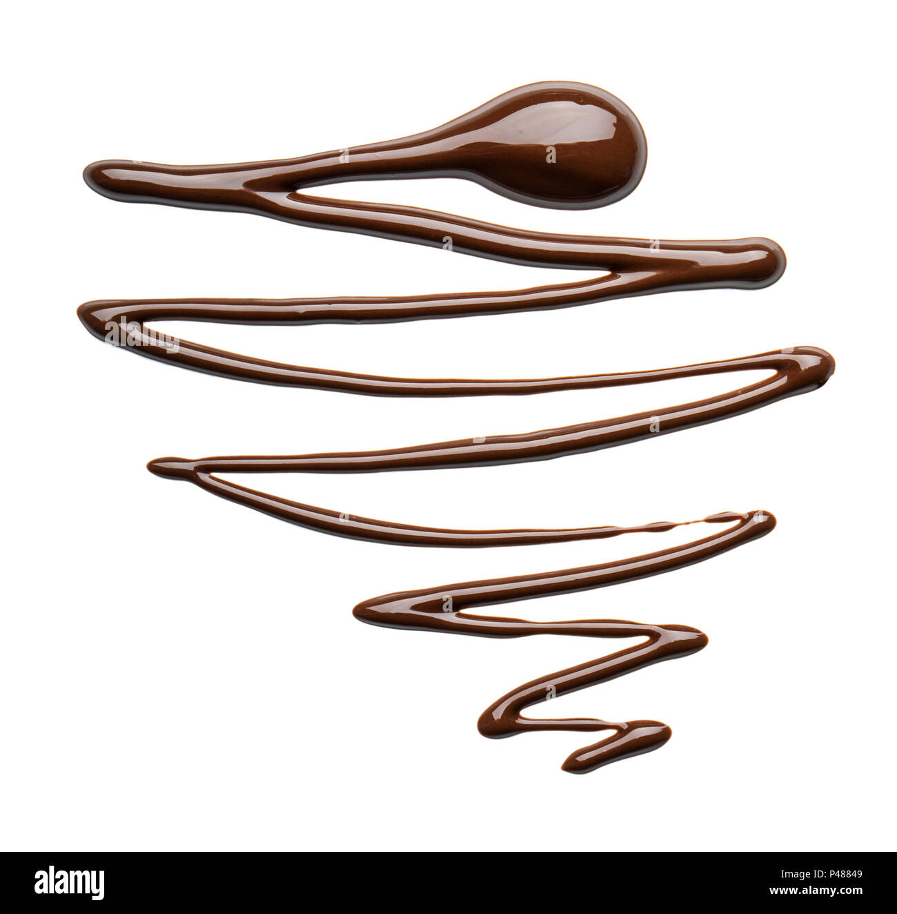 Melting chocolate drips Stock Photo - Alamy