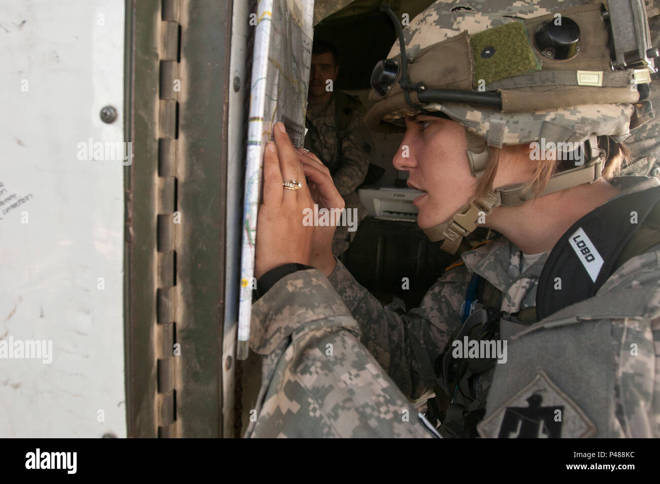 1st Lt. Kayla Christopher, of Oklahoma City and fire direction officer ...