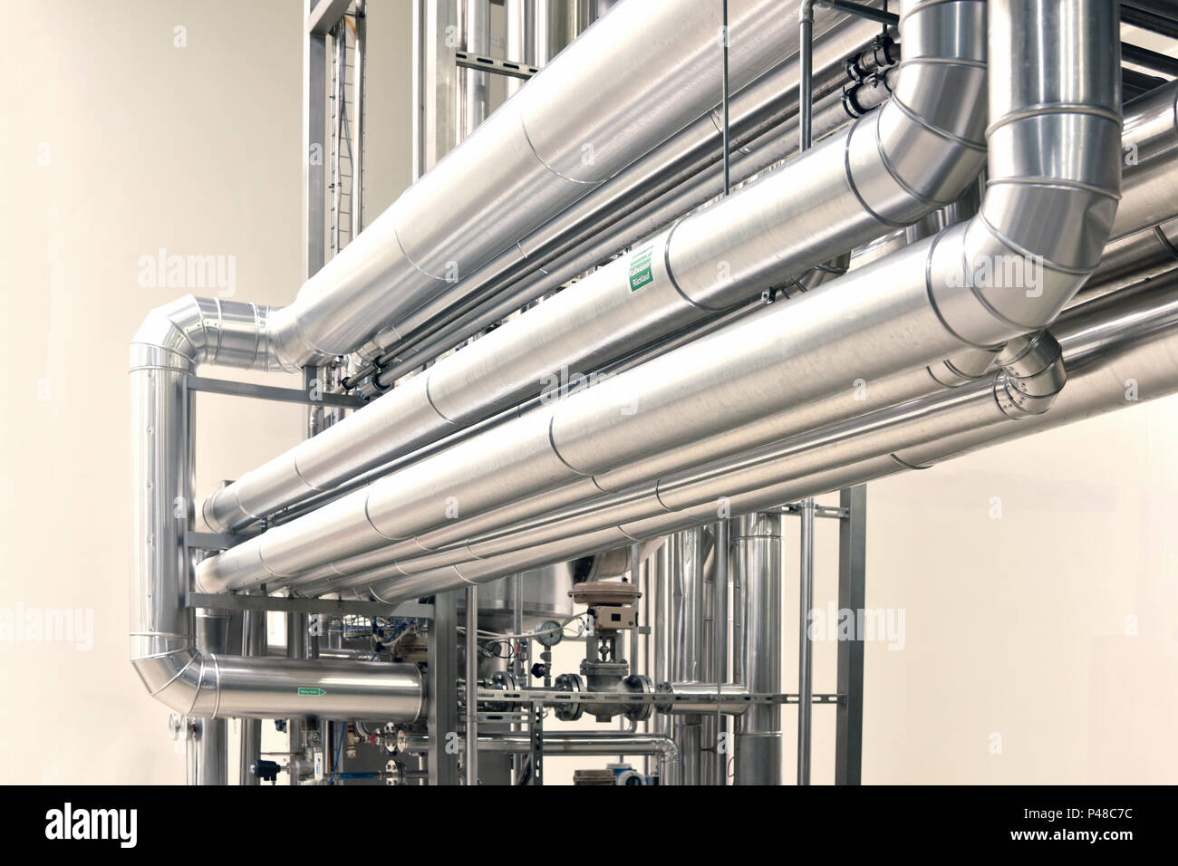 clean pipelines and tanks in an industrial plant Stock Photo - Alamy