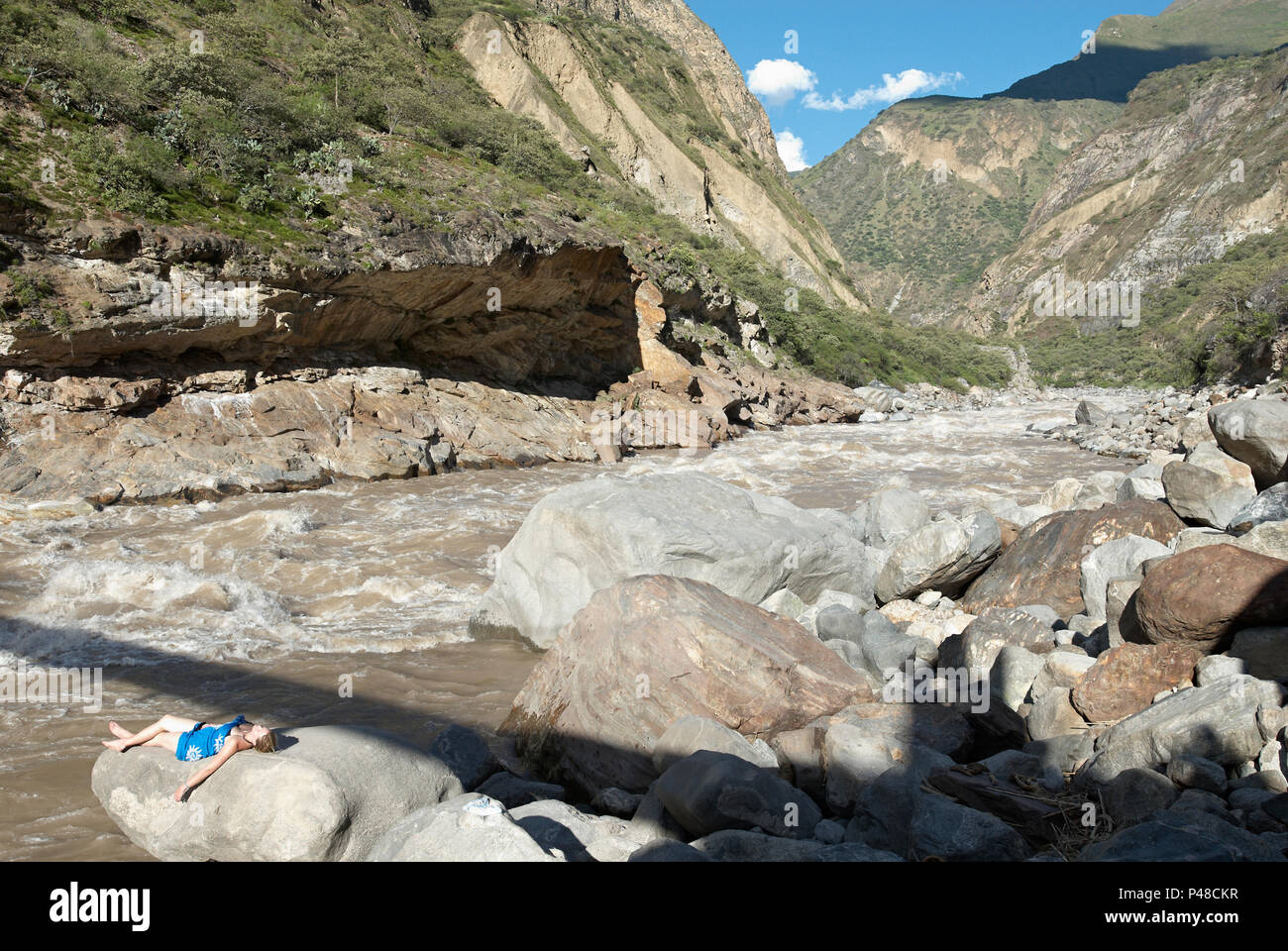 Apurimac river near Cusco in Peru Stock Photo - Alamy
