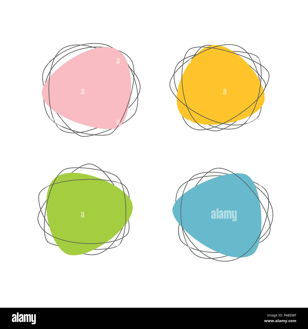 Stains blue paint on Stock Vector Images - Alamy