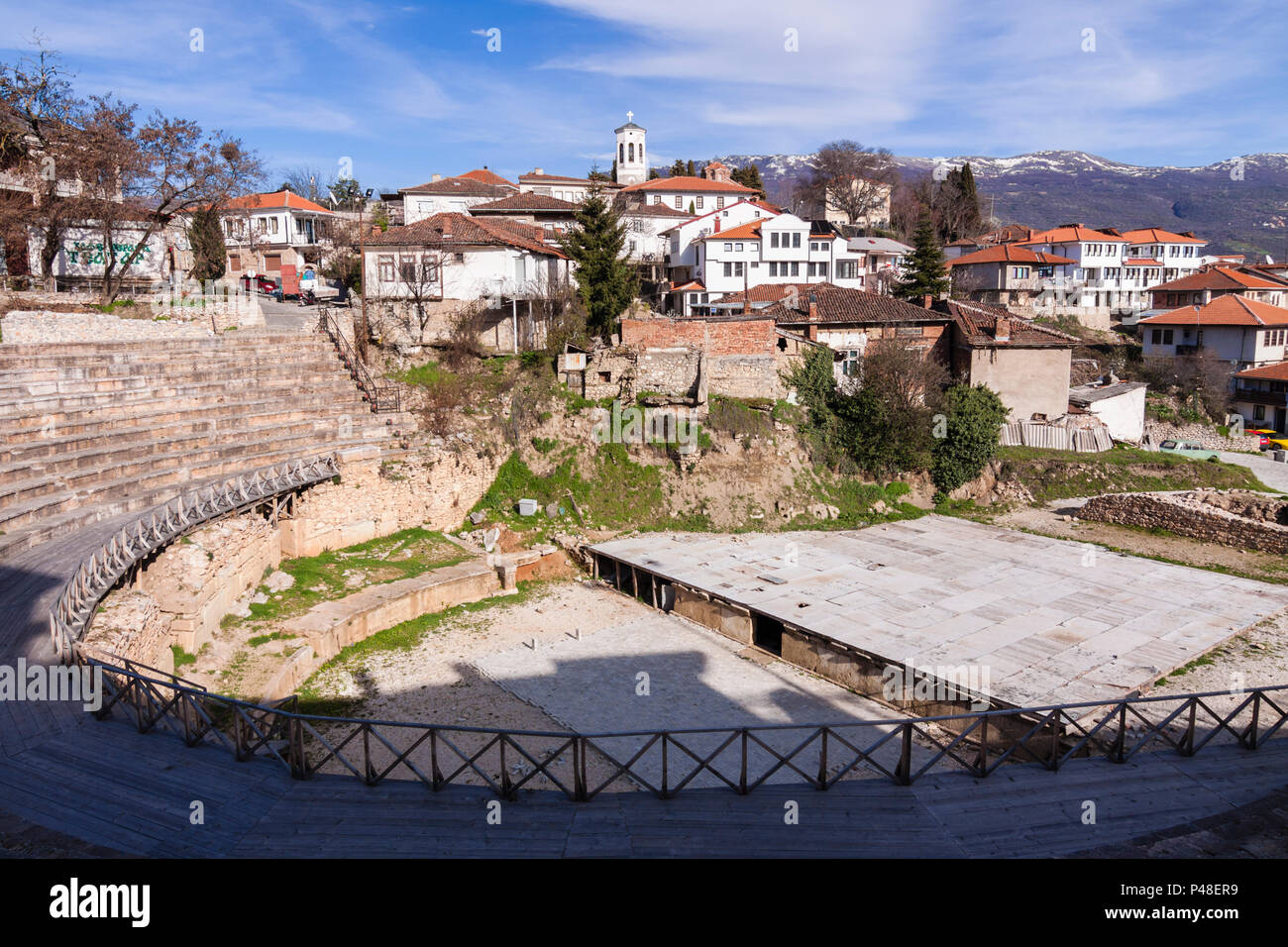 Ohrid, Republic of Macedonia : Ancient Theatre of Ohrid built in 200 BC ...