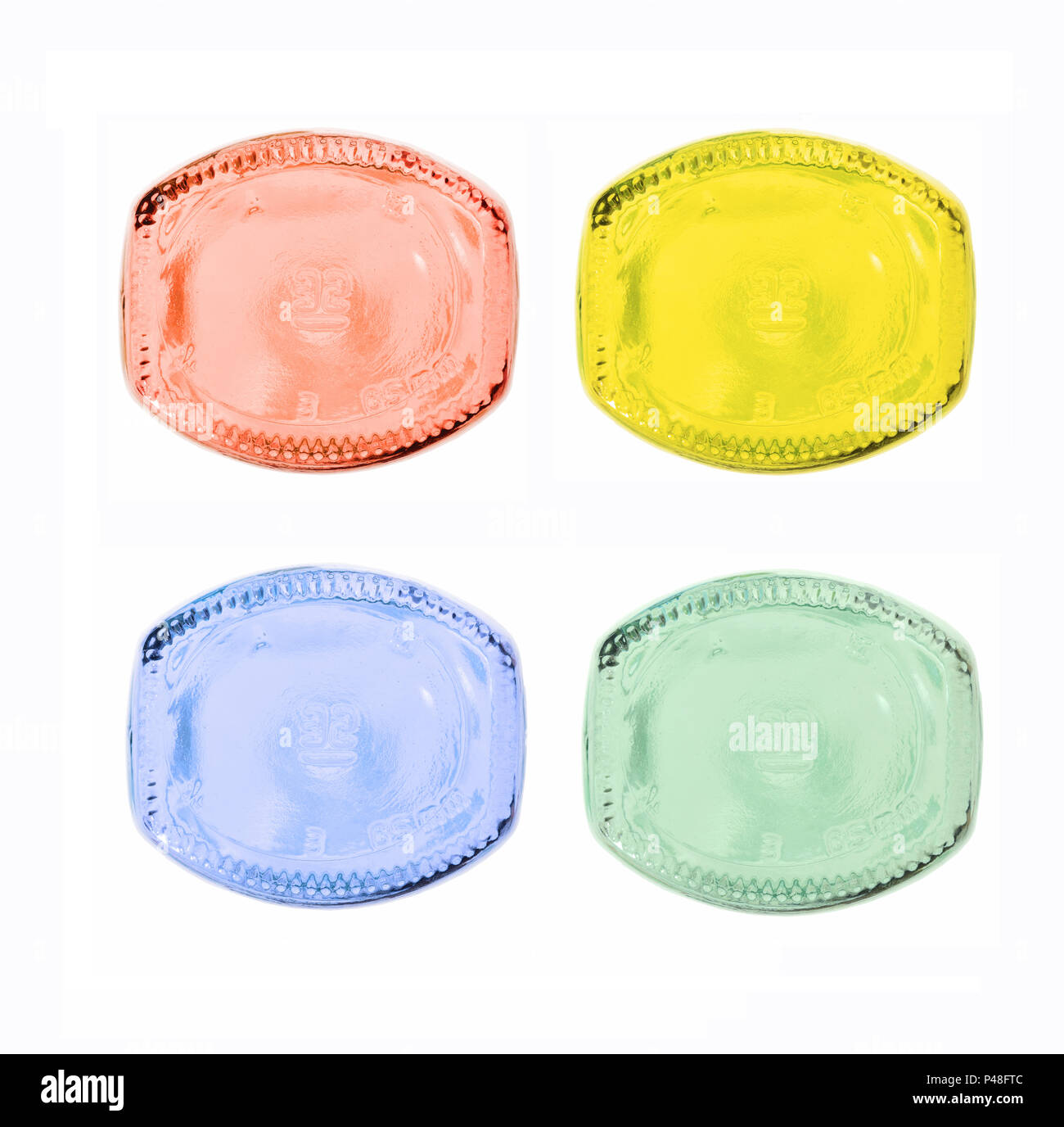 Bottom of bottles Cut Out Stock Images & Pictures - Alamy