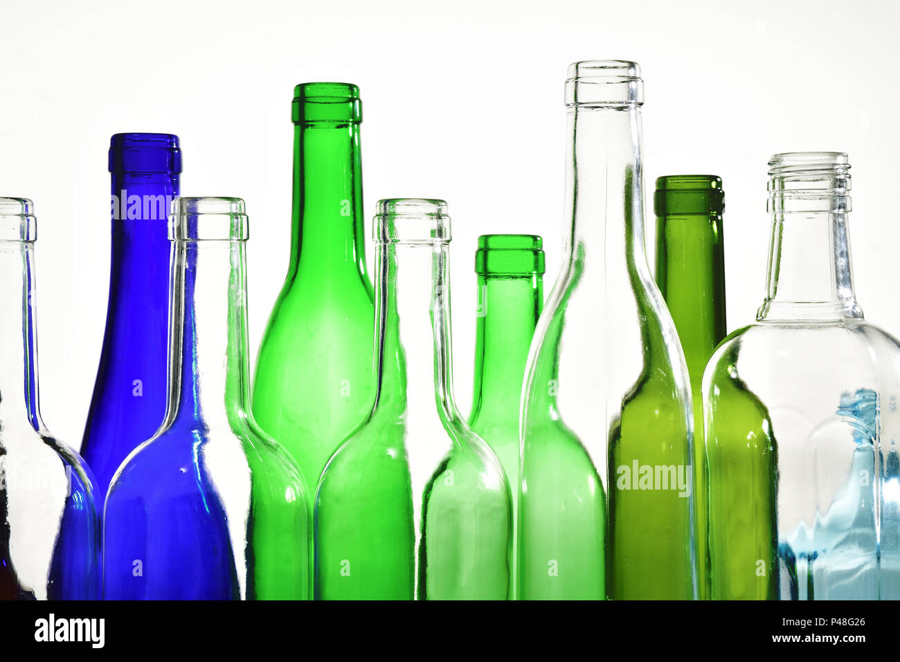 bottlenecks on white background Stock Photo - Alamy