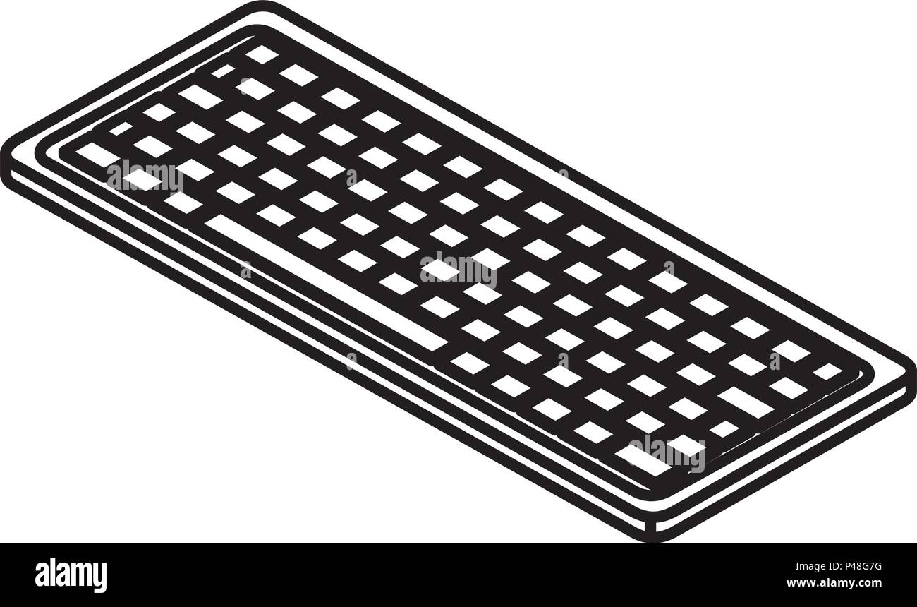 computer keyboard isometric icon Stock Vector Image & Art - Alamy