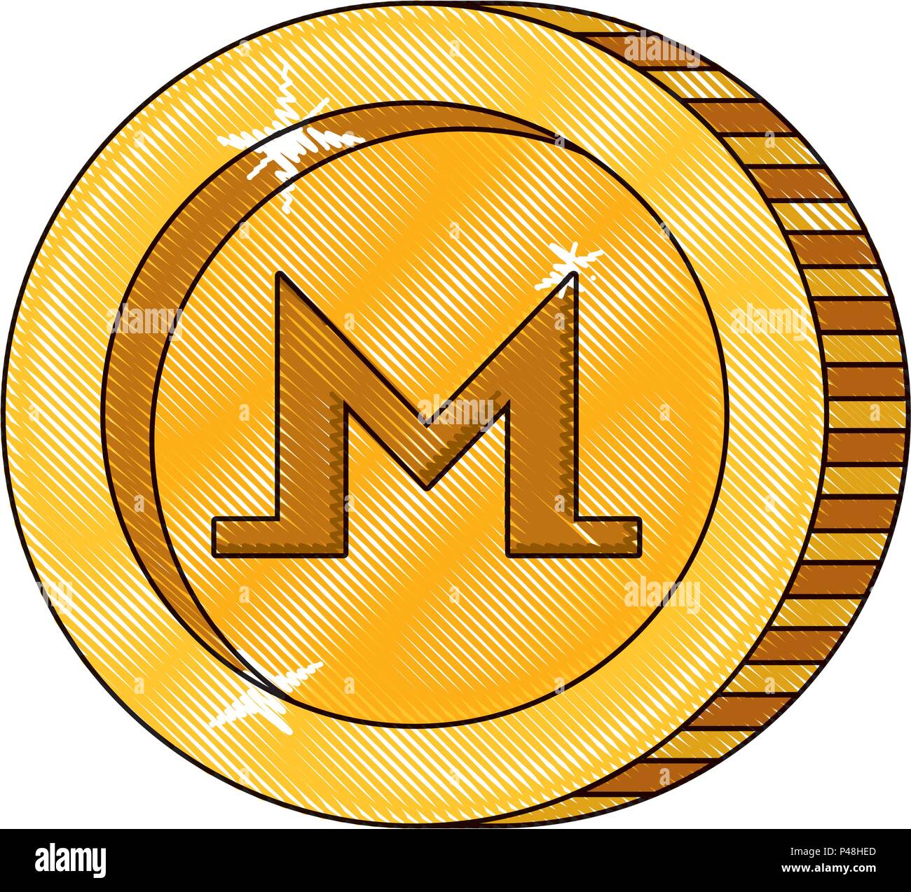 Monero symbol Stock Vector Images - Alamy
