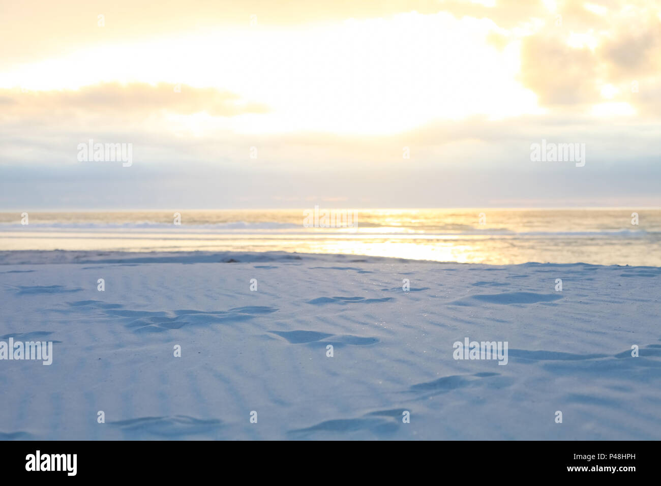 Coastal white beach sand with ripples and waves texture pattern for ...