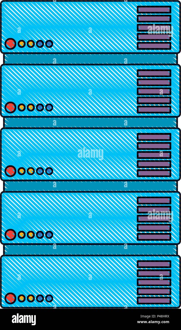 Server tower isometric icon hi-res stock photography and images - Alamy