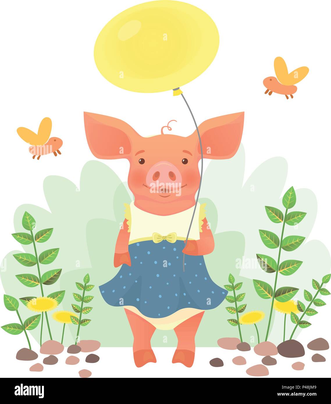Piggy cartoon hi-res stock photography and images - Alamy