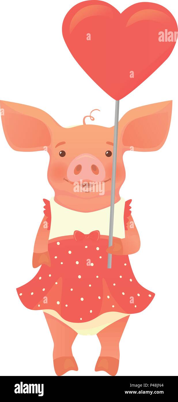 Pig heart Stock Vector Images - Alamy