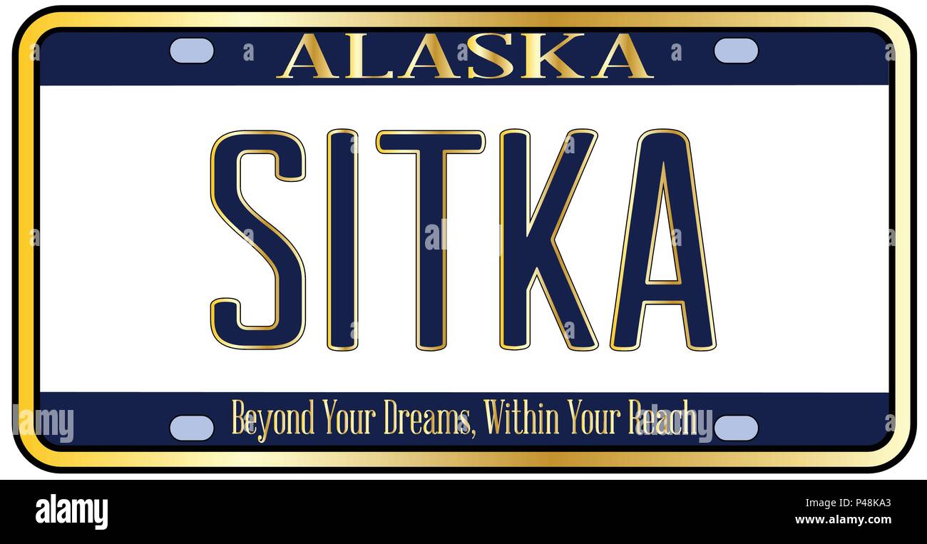 Alaska State License Plate 2022
