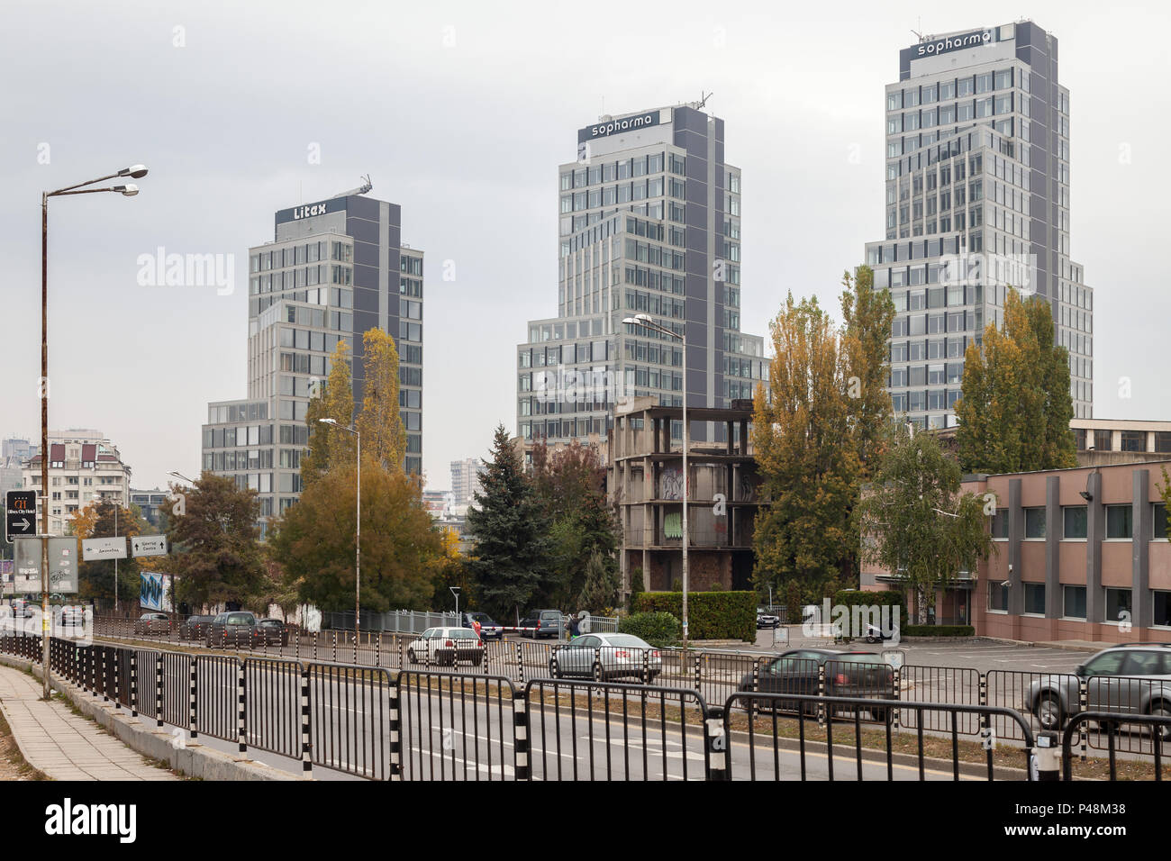 Sofia, Bulgaria, office building Stock Photo - Alamy