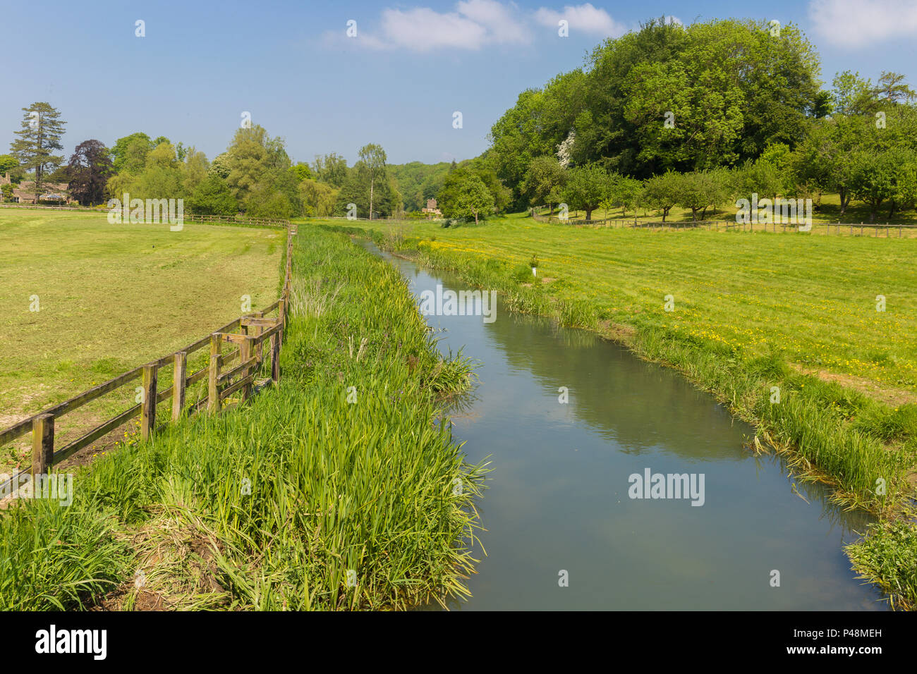 River Coln, Gloucestershire Stock Photo - Alamy
