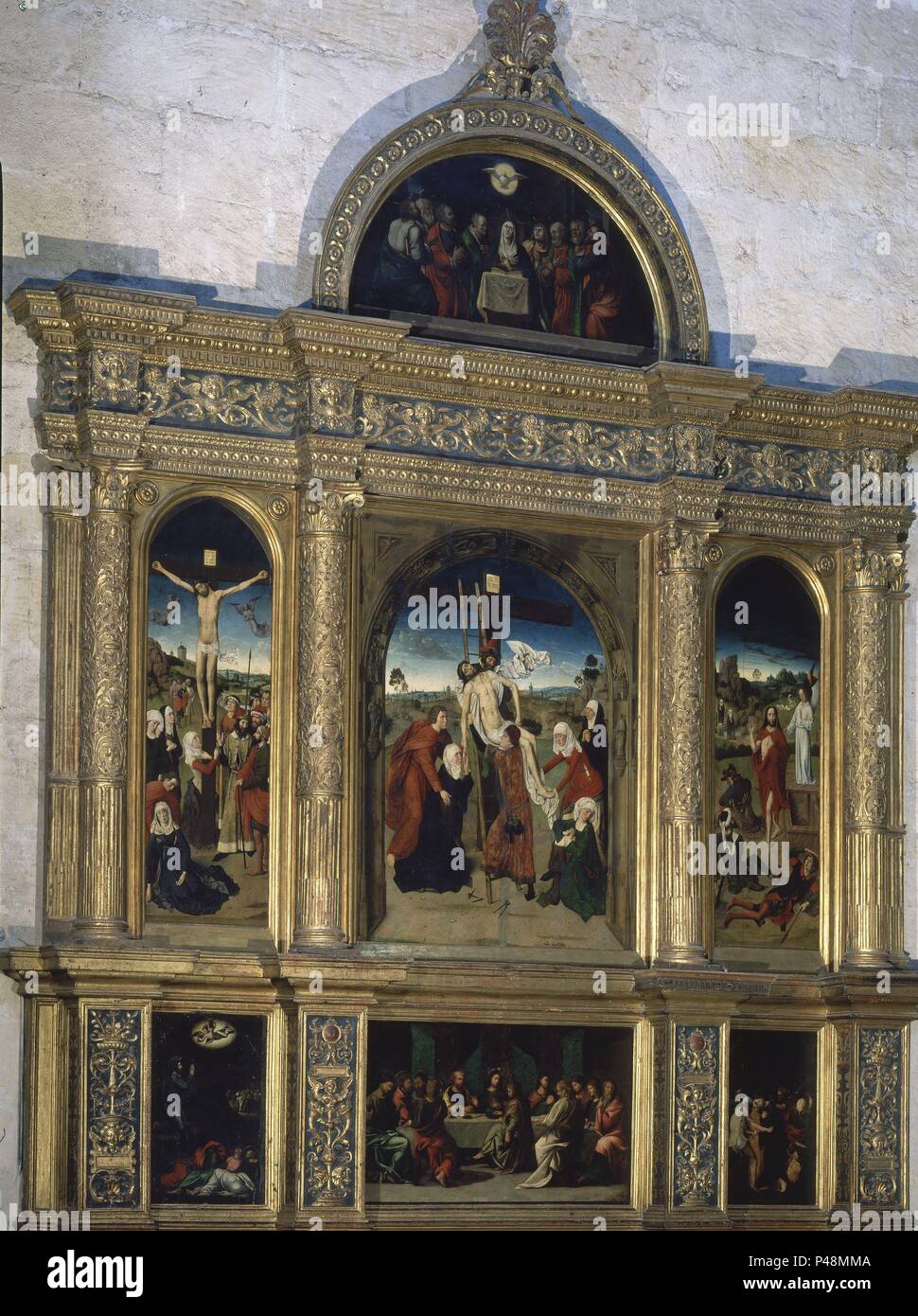 TRIPTICO DE LA PASION-PEDRELA DE MACHUCA-RETABLO DE FLORENTINO(TRAZA). Author: Dieric Bouts ...