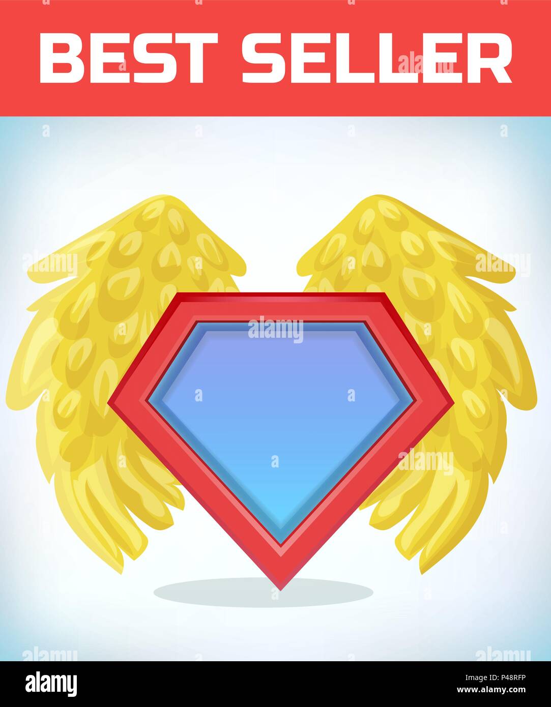 Superhero icon - Superhero logo. Super hero shield with angel wings ...