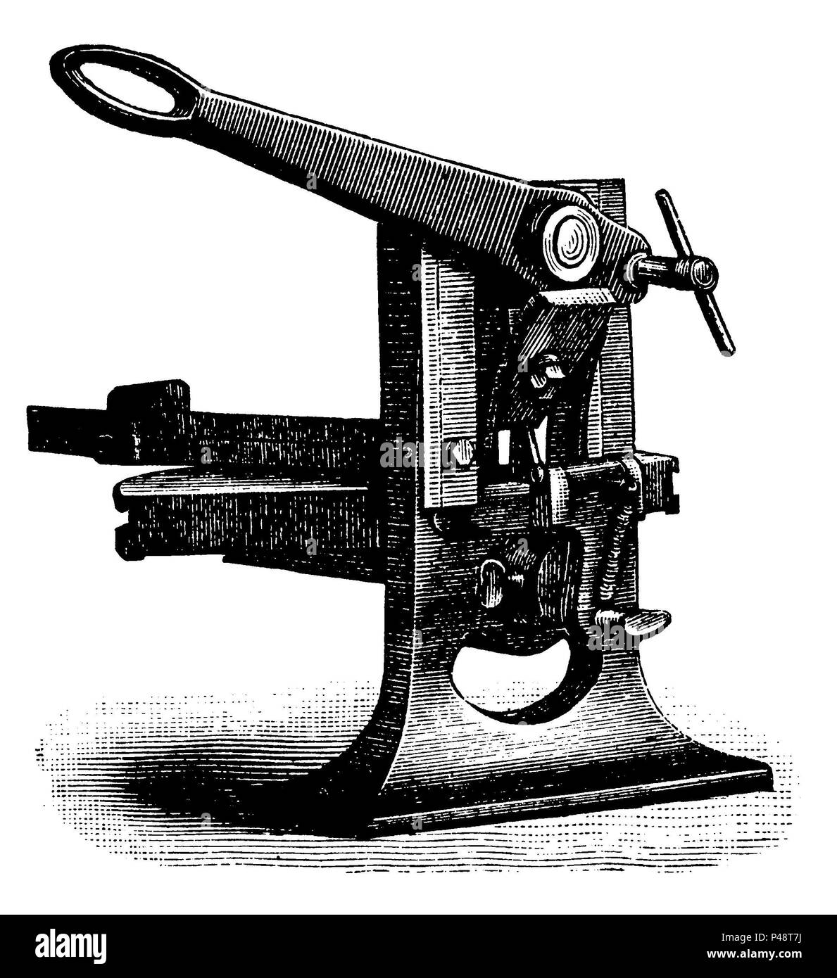 line cutter, 1898 Stock Photo - Alamy