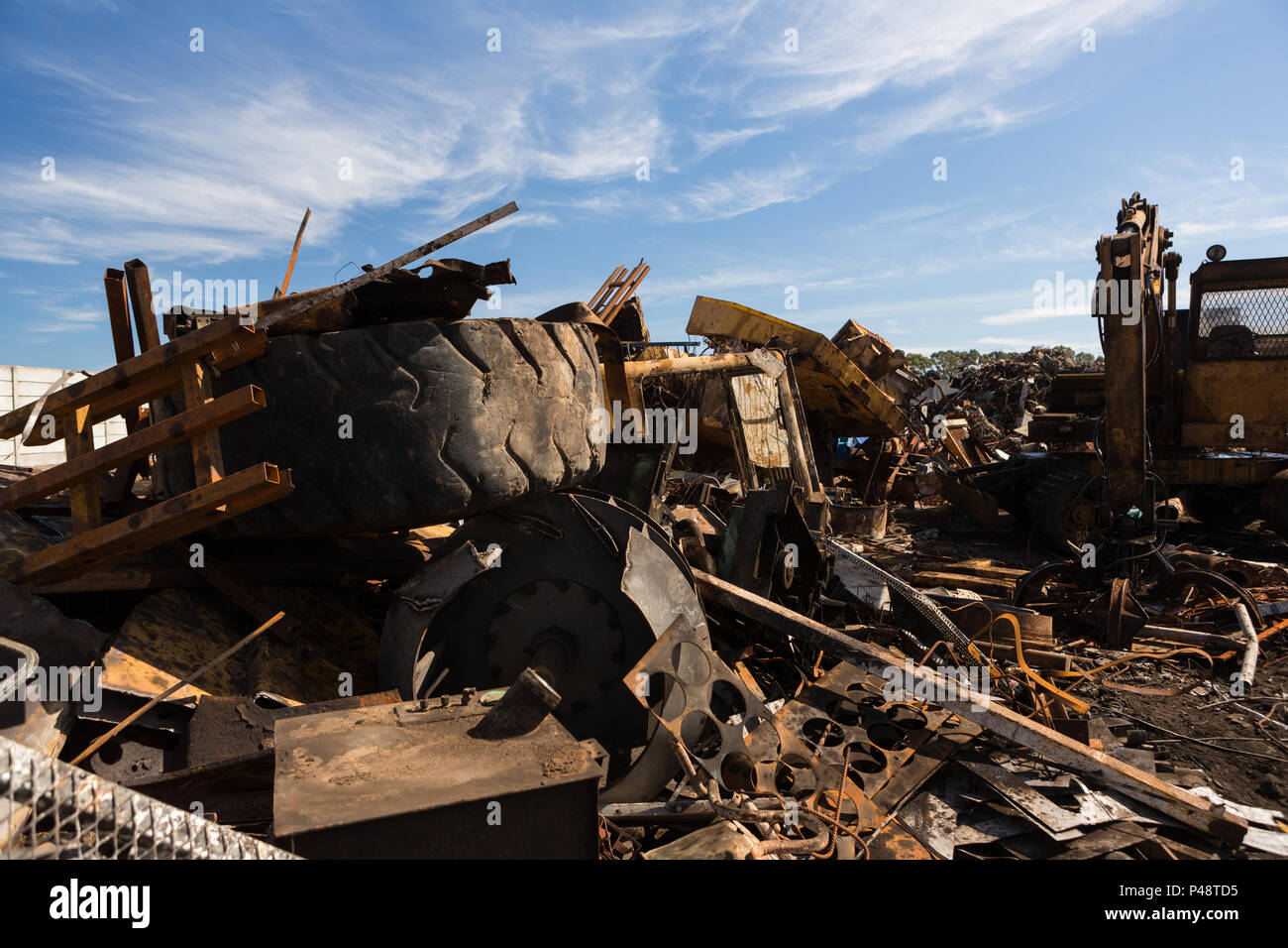 Rusty trash in the scrapyard Stock Photo - Alamy