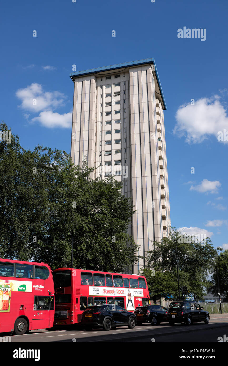 High rise council flats with cladding in Camden, London, England Stock ...
