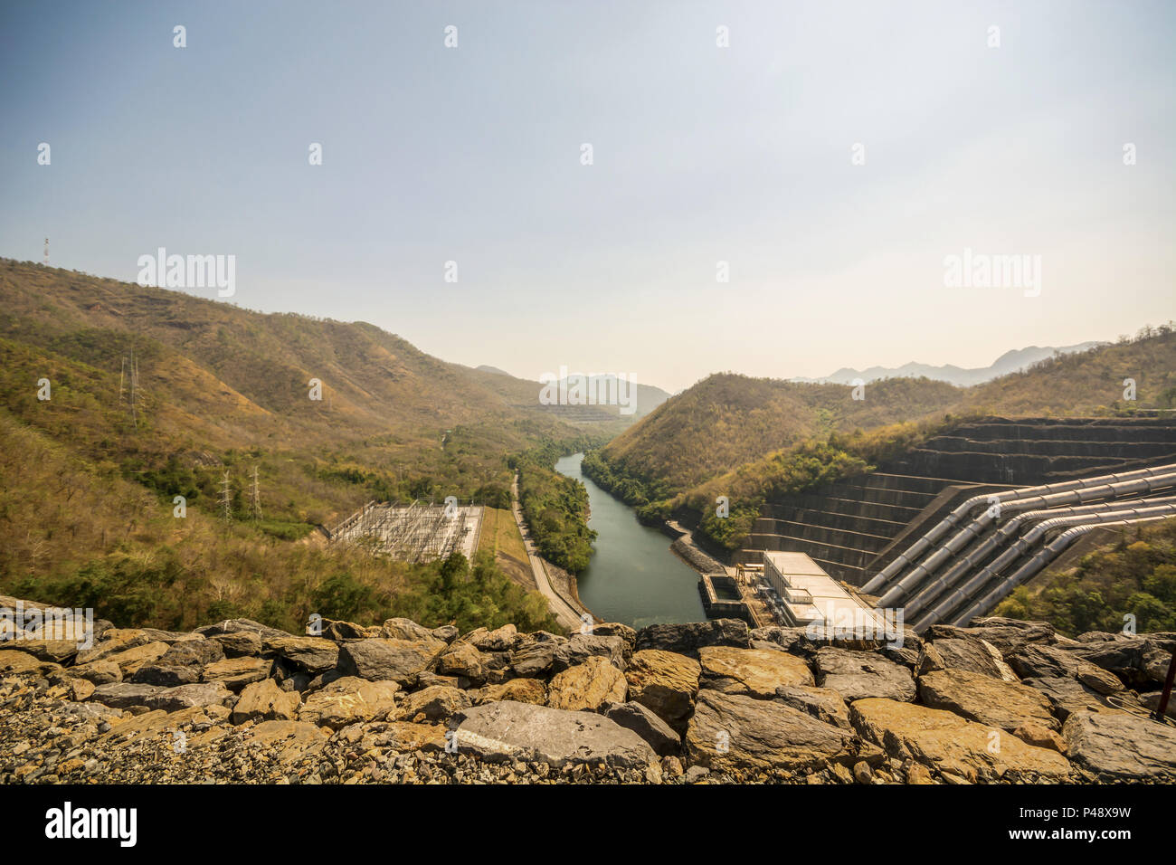 The power station at the Srinakarin Dam in Thailand Stock Photo - Alamy