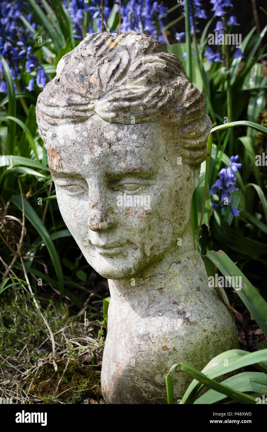 Romantic woman bust hair hi-res stock photography and images - Alamy