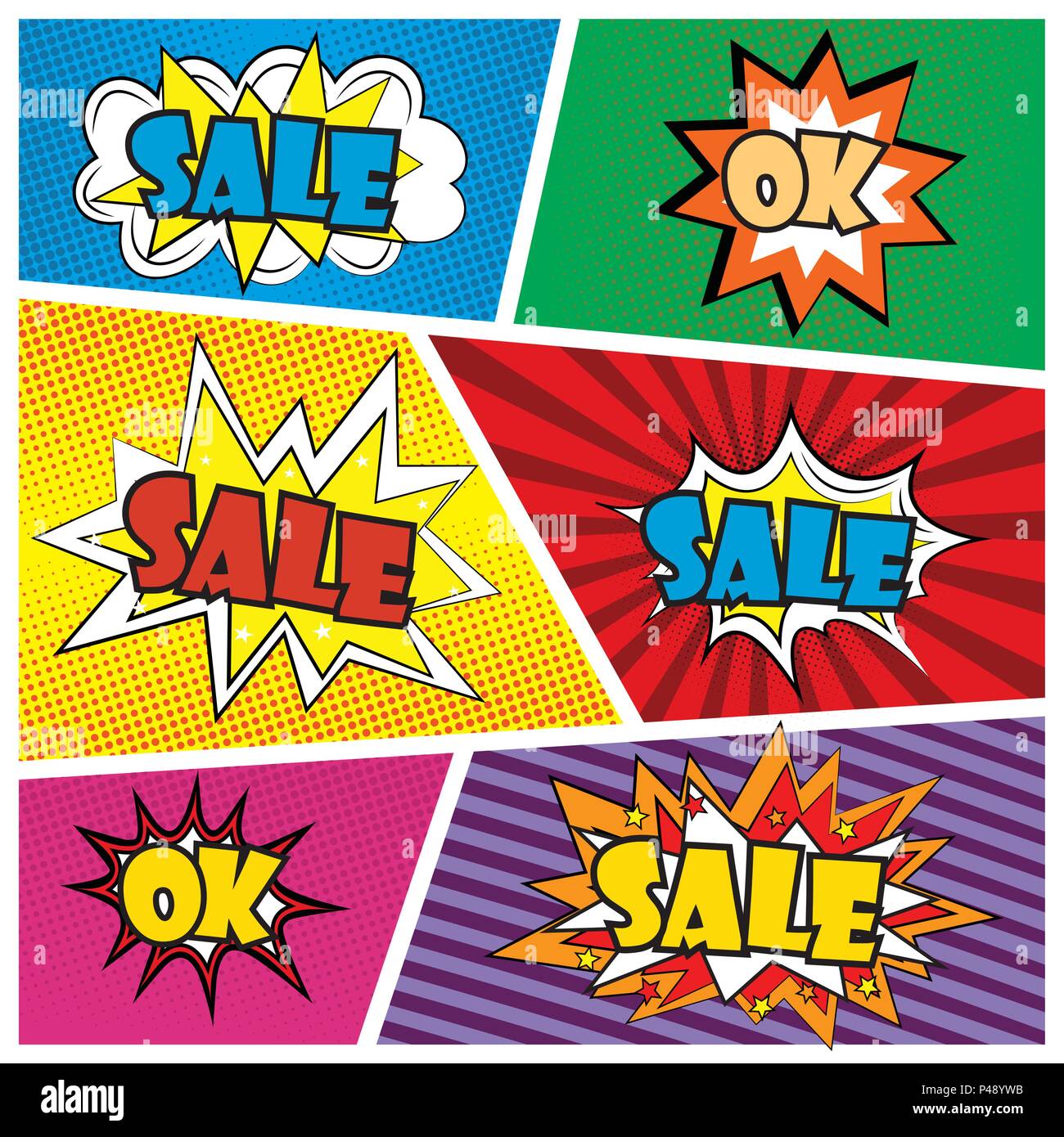 Comics speech bubble with expressions stickers set,stock vector ...
