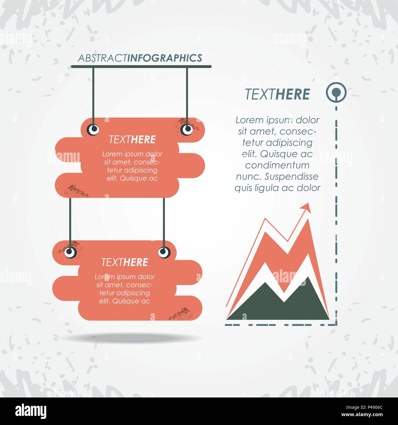 abstract infographics with picks sketches vector illustration Stock ...