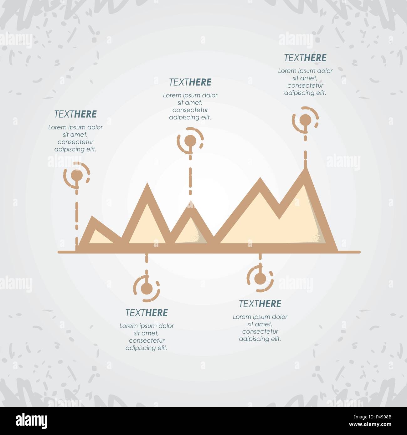 abstract infographics with picks sketches vector illustration Stock ...