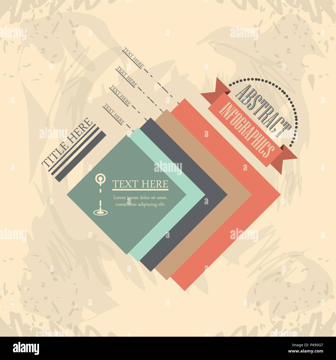 abstract infographics sketches icons vector illustration design Stock ...