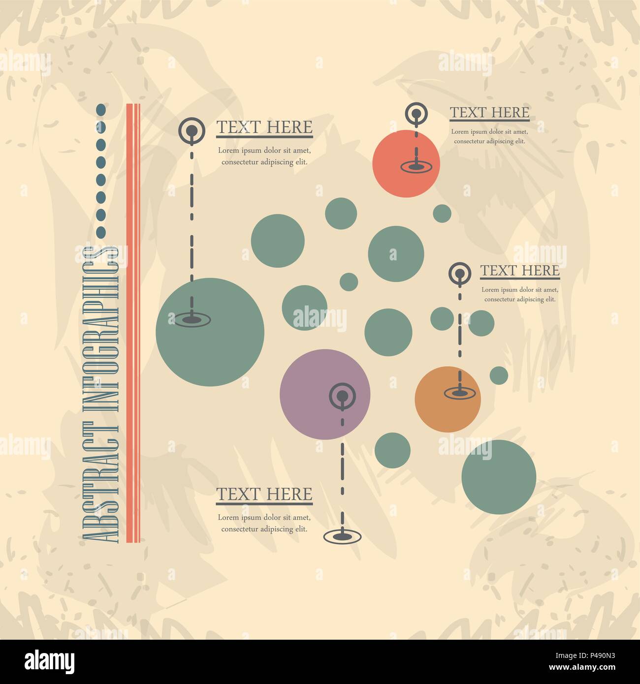 abstract infographics sketches icons vector illustration design Stock ...