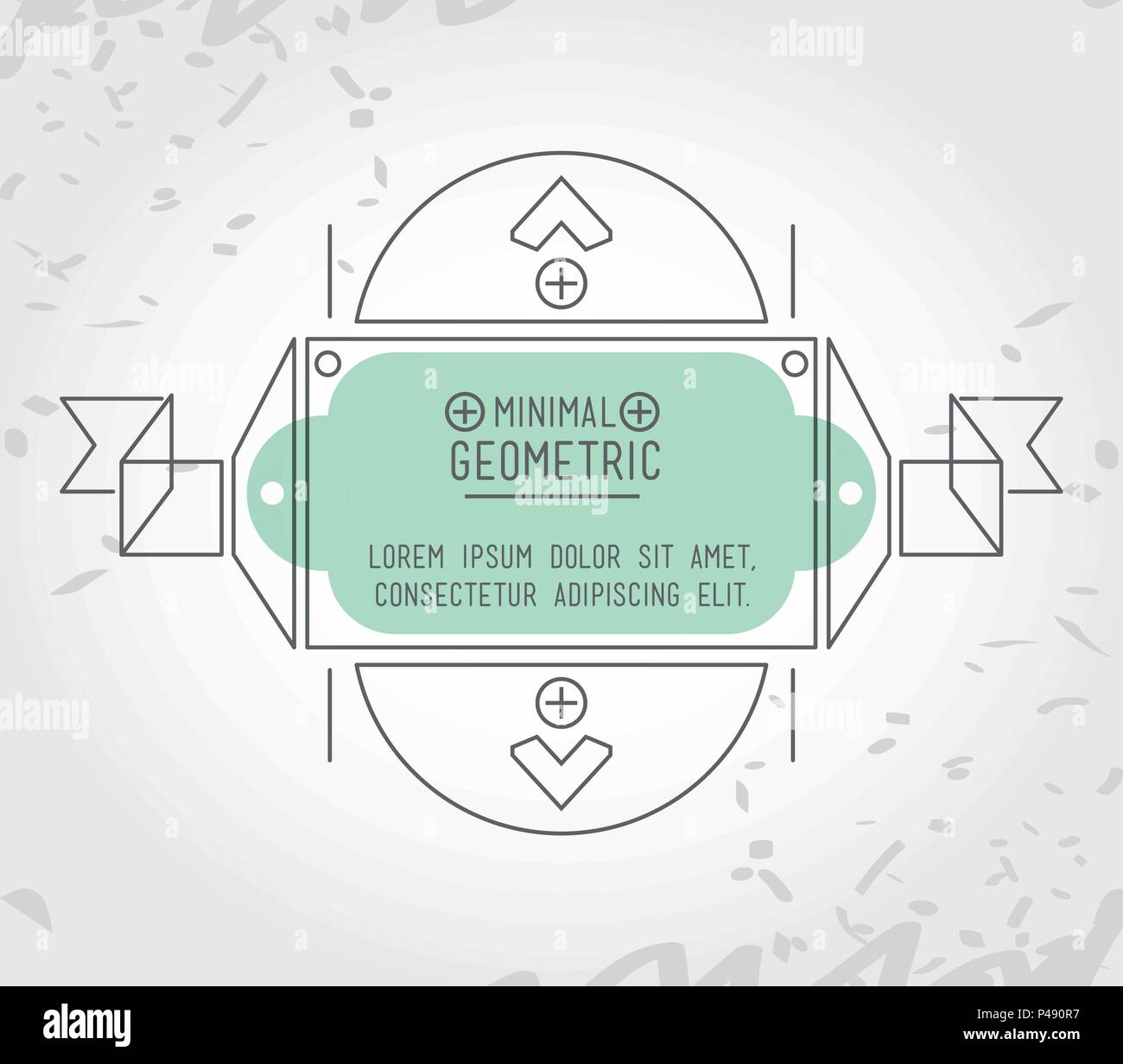 minimal geometric template frame vector illustration design Stock ...