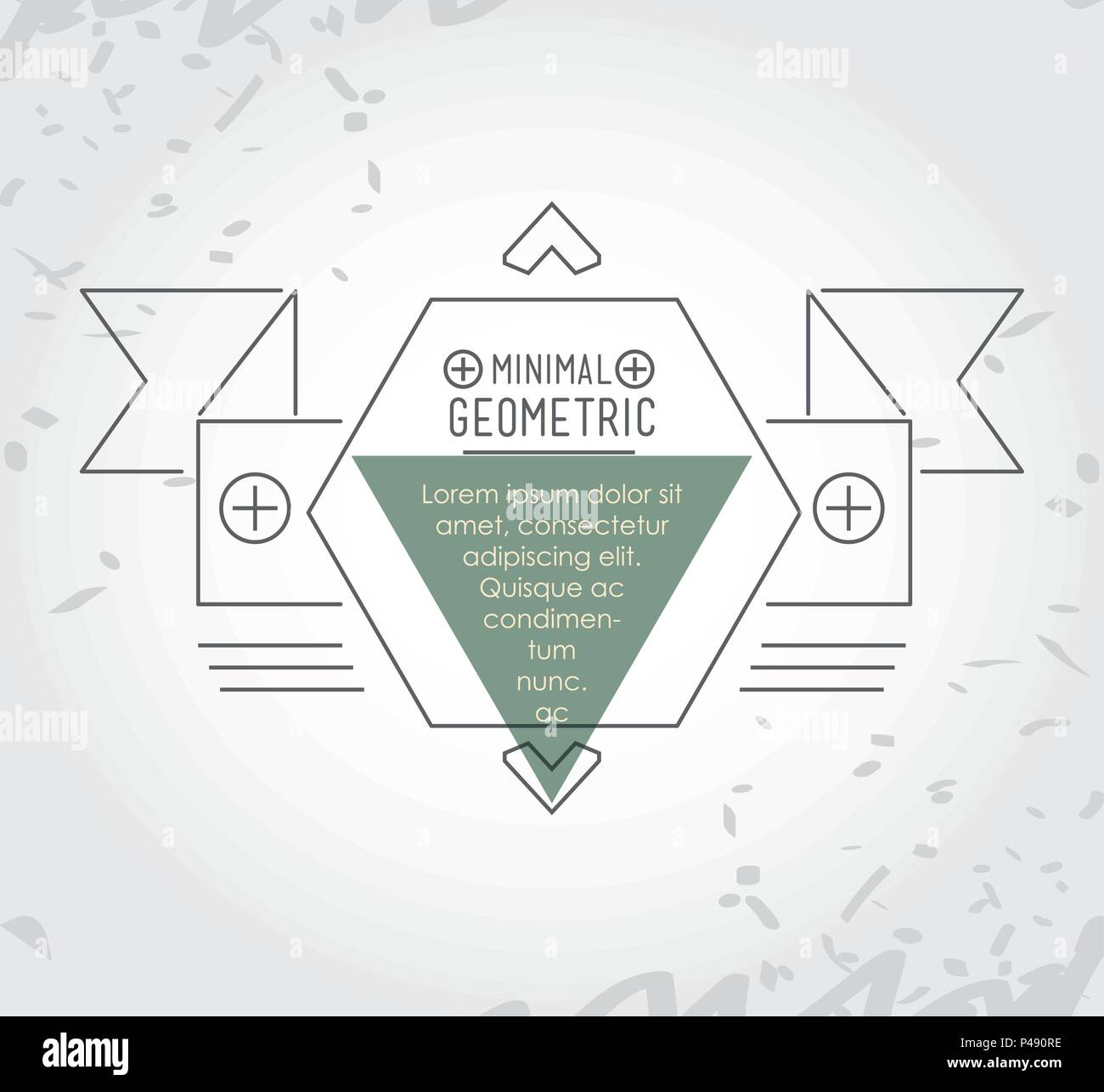 minimal geometric template frame vector illustration design Stock ...