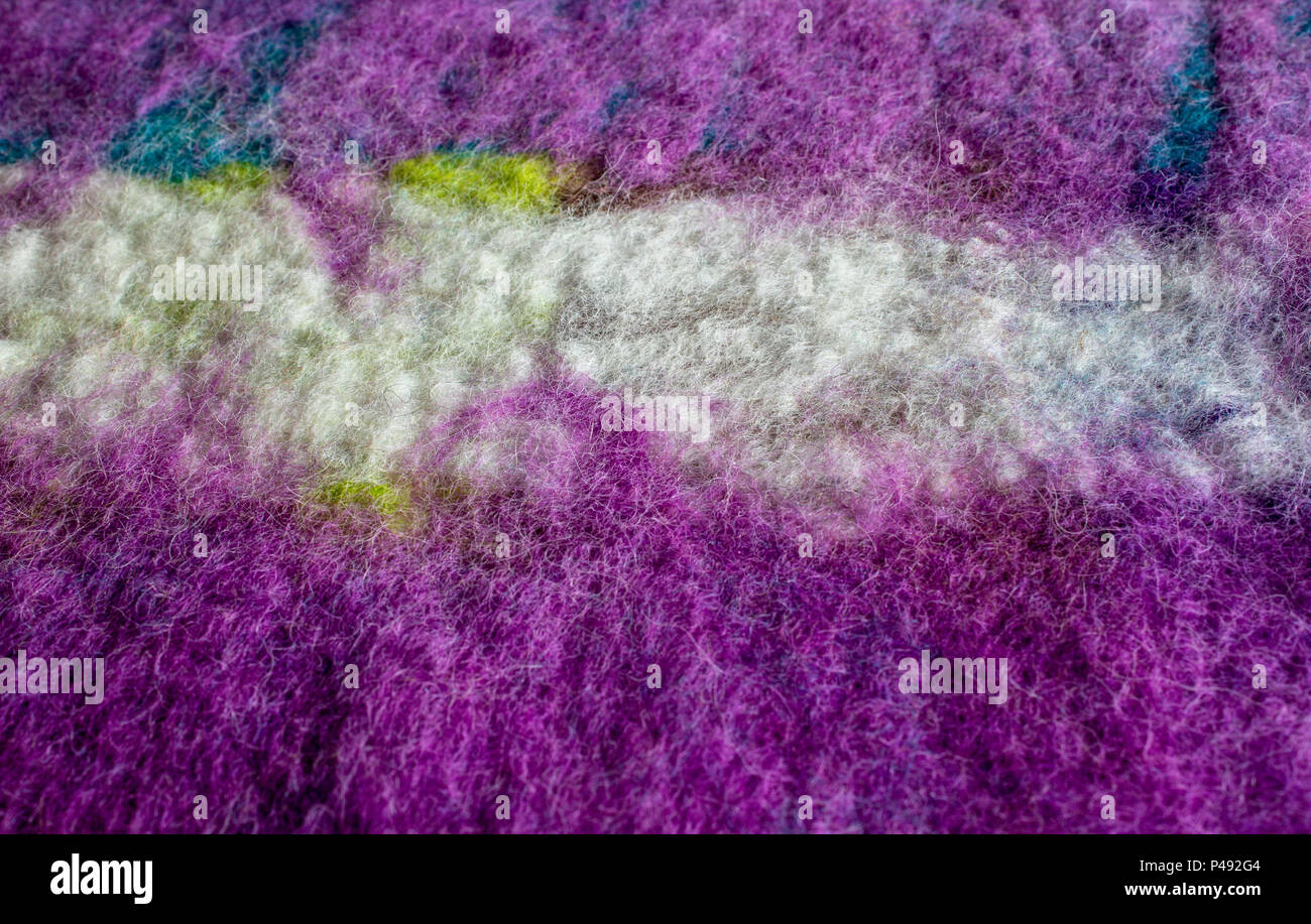 One of six images showing completed felting Stock Photo - Alamy