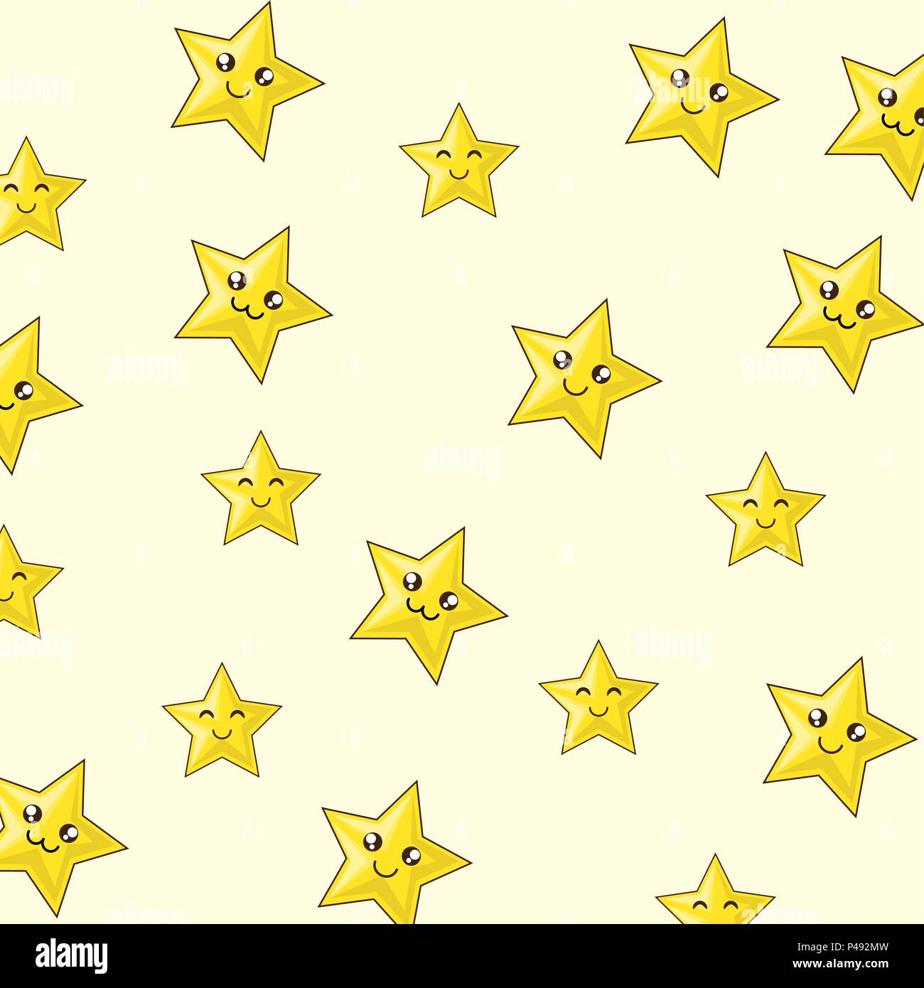 cute stars pattern, colorful design. vector illustration Stock Vector ...