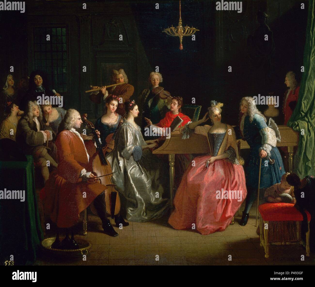 A Musical Evening - 18th century - oil on canvas - 52x62 cm - French ...