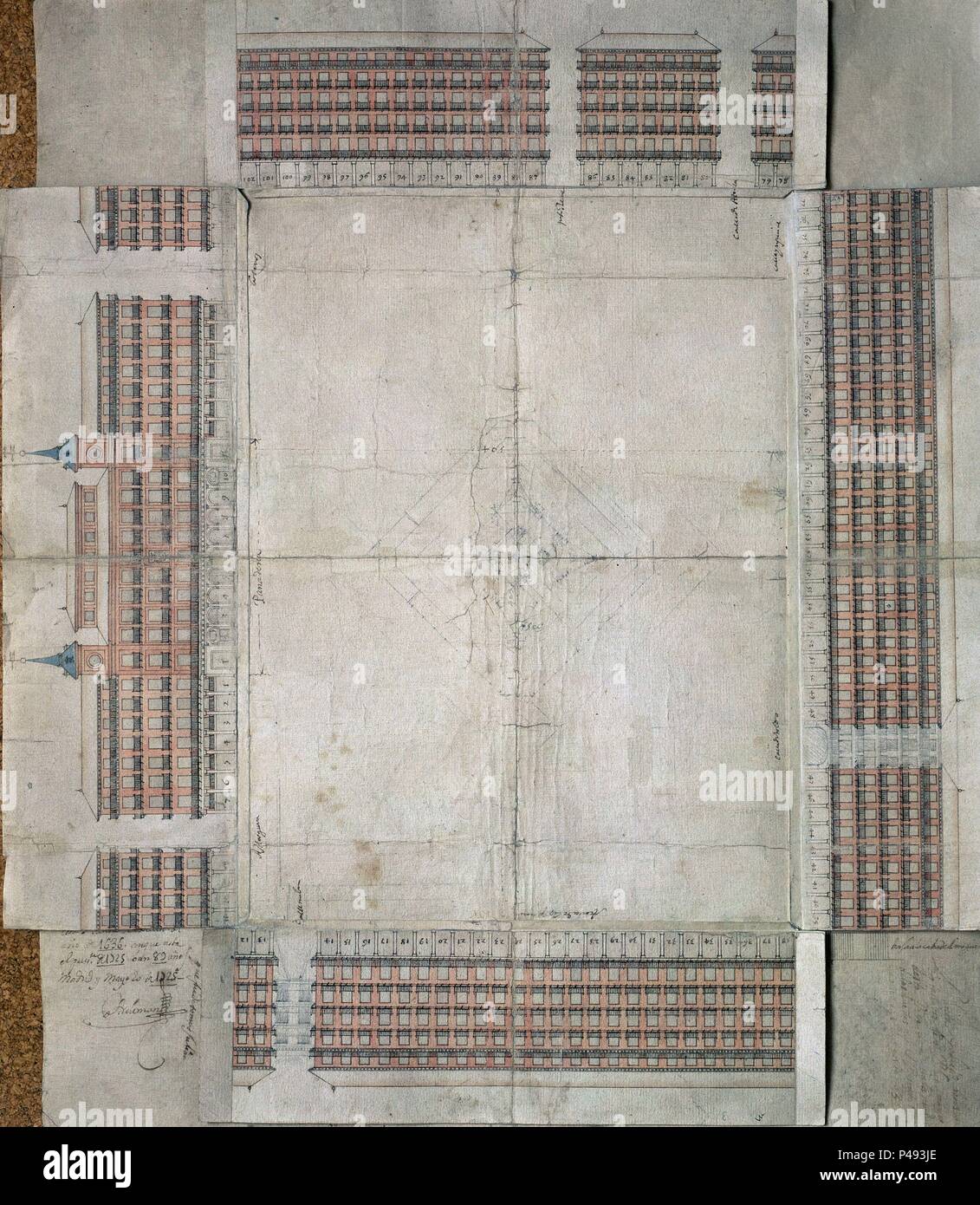 PLAZA MAYOR-1636. Author: Juan Gomez de Mora (1586-1646). Location ...