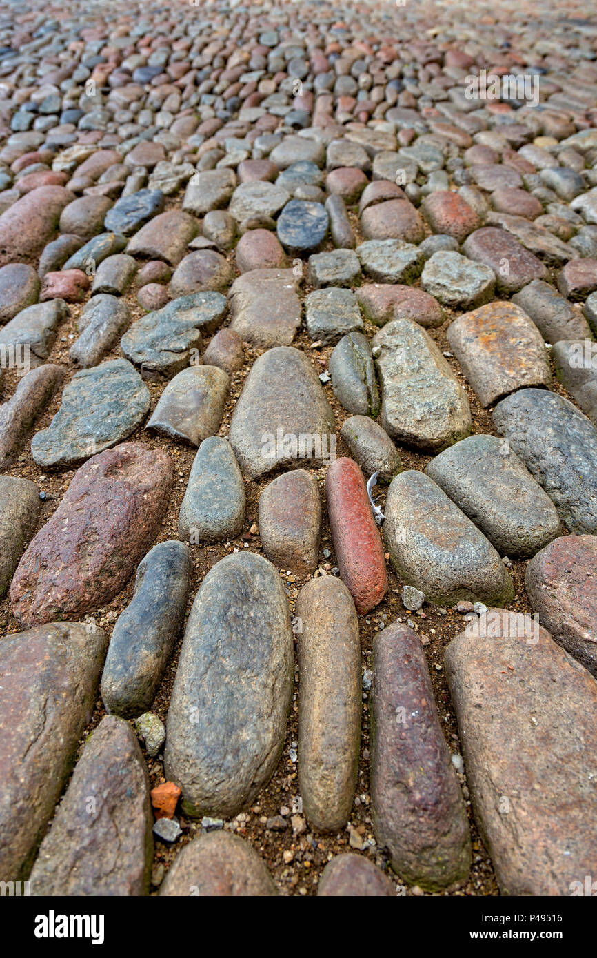 Pebble stone street hi-res stock photography and images - Alamy