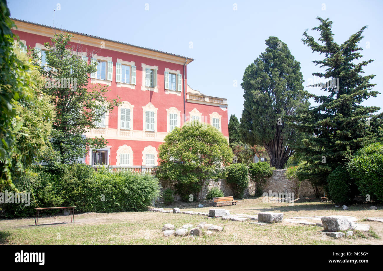 Site Of Roman Villa At The Archeological Museum Nice France Stock Photo ...