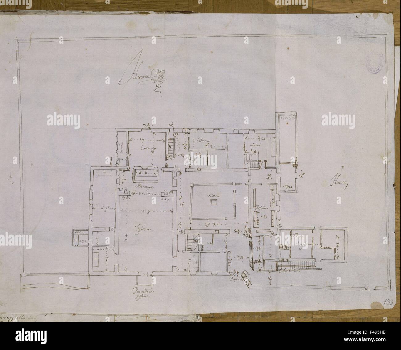 PLANO-CONVENTO. Location: ARCHIVO HISTORICO NACIONAL-COLECCION, MADRID ...