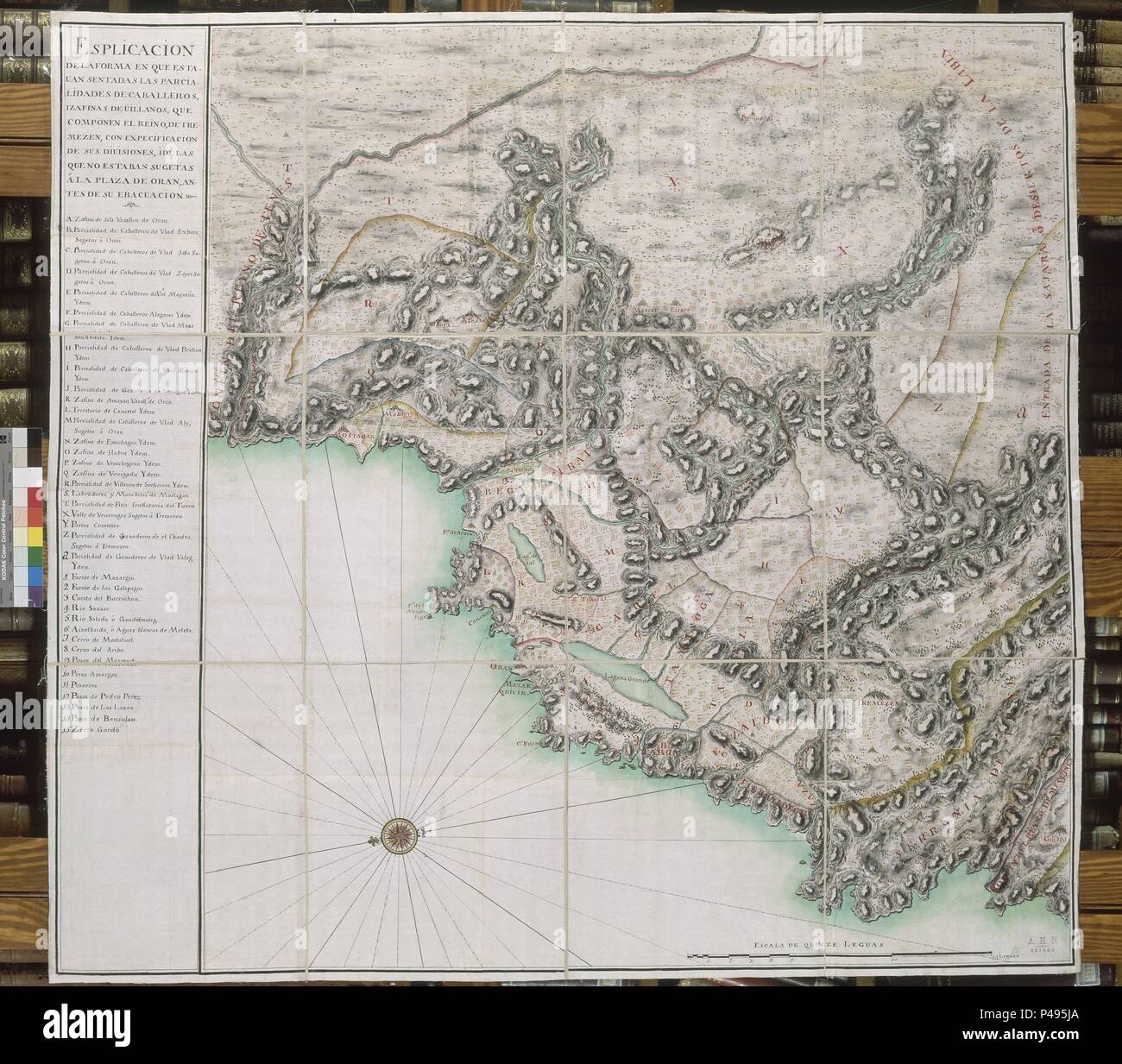 PLANO-PARCIALIDADES QUE COMPONEN-REINO DE ORAN. Location: ARCHIVO ...
