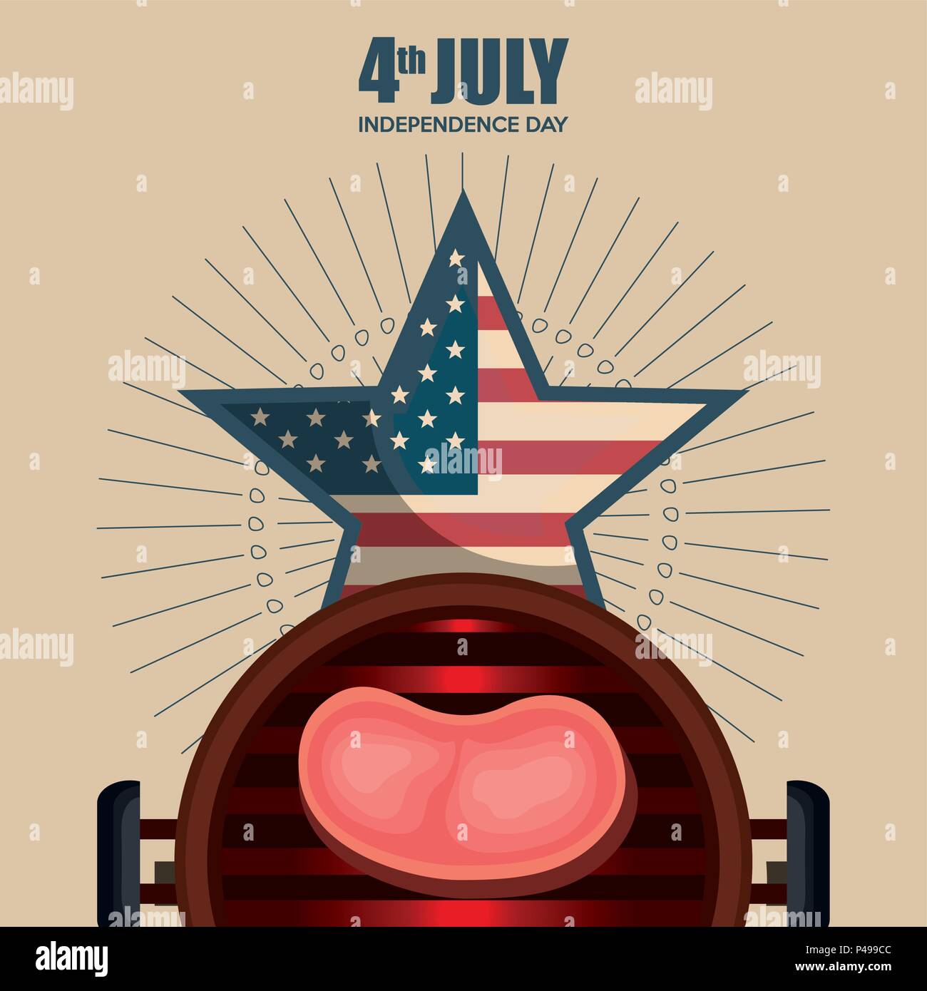 USA independence day barbeque party Stock Vector Image & Art - Alamy