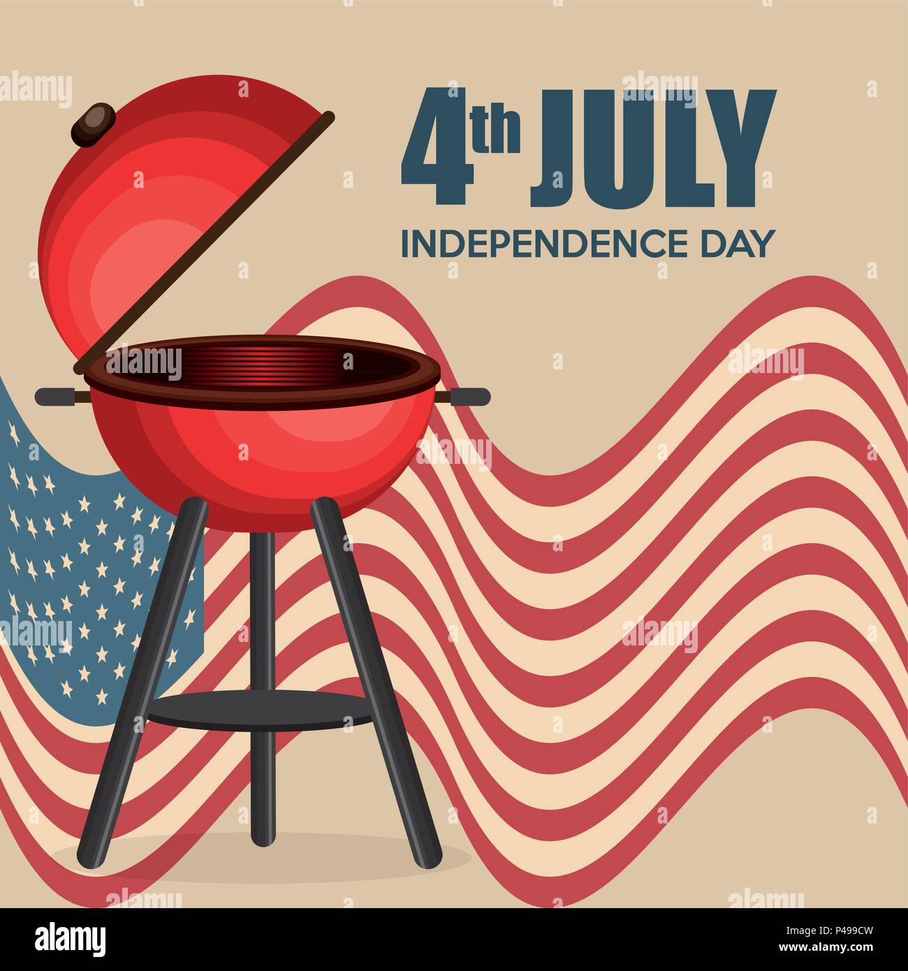 USA independence day barbeque party Stock Vector Image & Art - Alamy