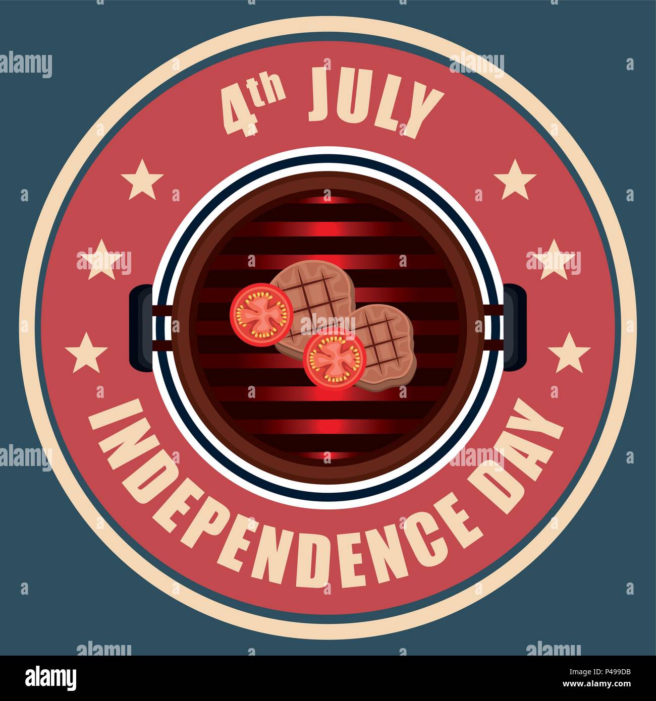 USA independence day barbeque party Stock Vector Image & Art - Alamy
