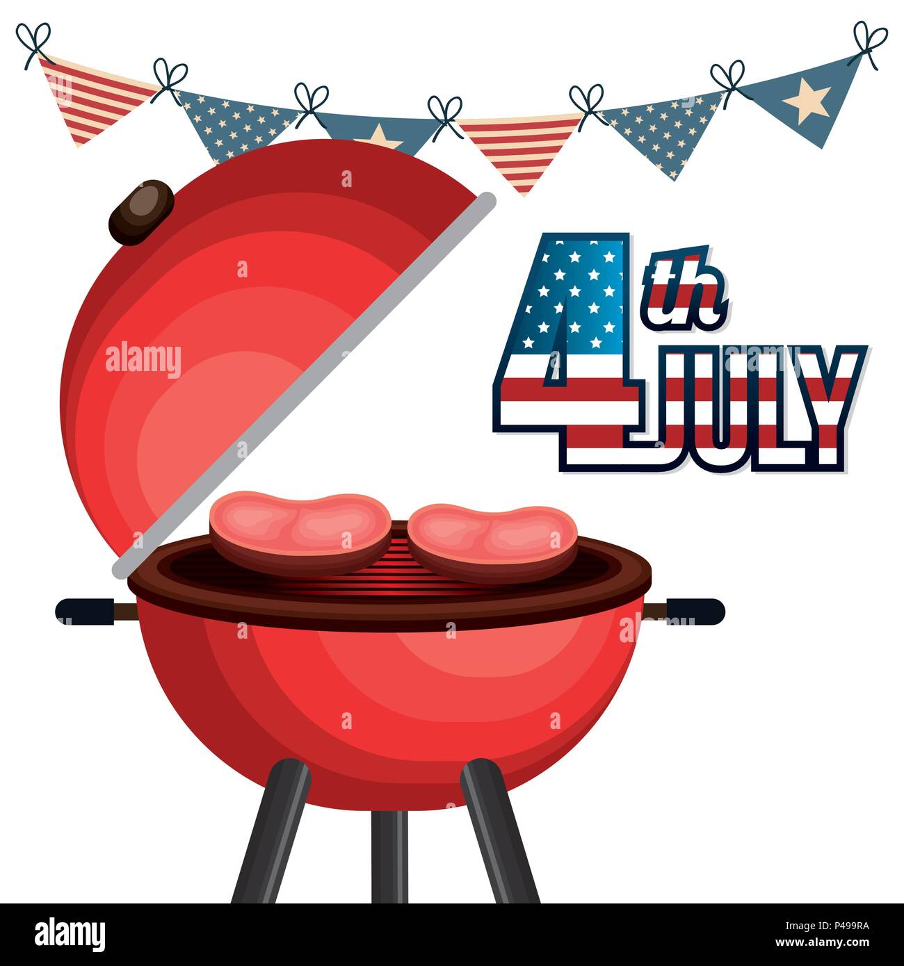 USA independence day barbeque party Stock Vector Image & Art - Alamy