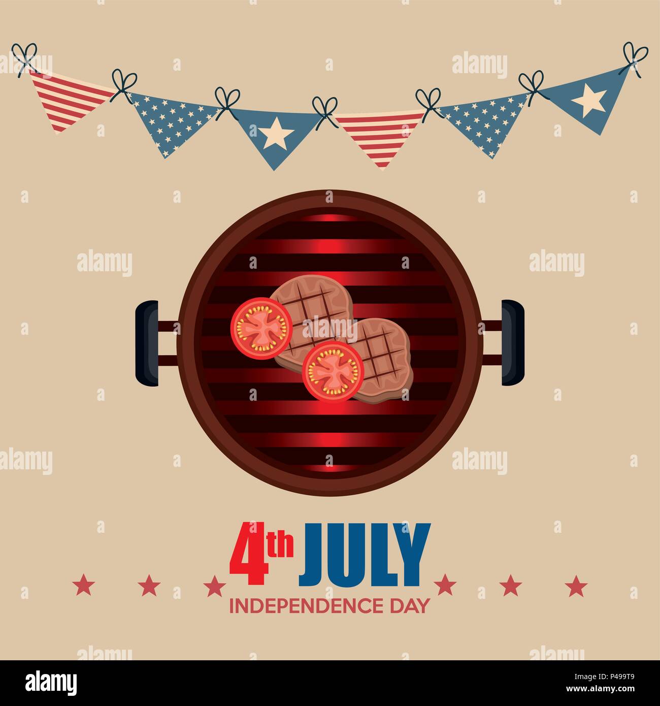 USA independence day barbeque party Stock Vector Image & Art - Alamy