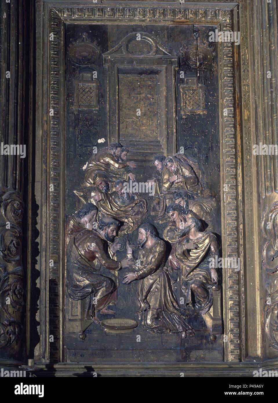 RETABLO MAYOR - RELIEVE LAVATORIO. Author: Jerónimo Hernández (1540 ...